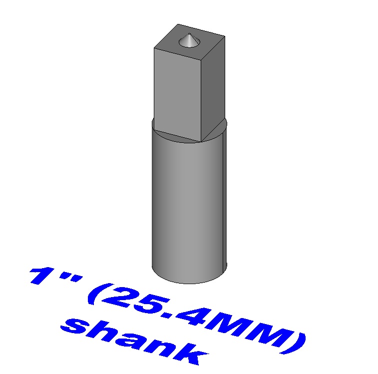 SQUARE PUNCH TYPE 2 (1" SHANK) - MSM Punchpro